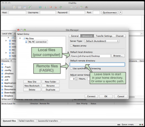 SFTP file transfer using Filezilla (Mac/Windows/Linux) – FASRC DOCS
